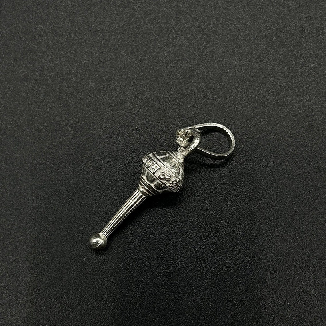 925 Sterling Silver Hanuman Gada Pendant / Mace Locket - Etsy