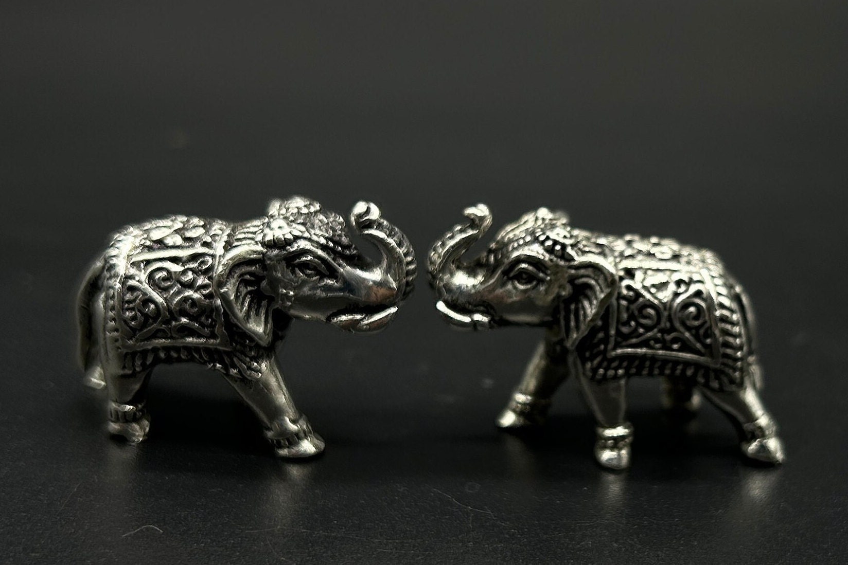 925 Sterling Silver Elephant Idol / Silver Elephant Statue - Etsy