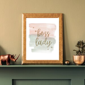 Girl Boss Wall Art Boss Babe Printable Wall Art Girl Boss - Etsy