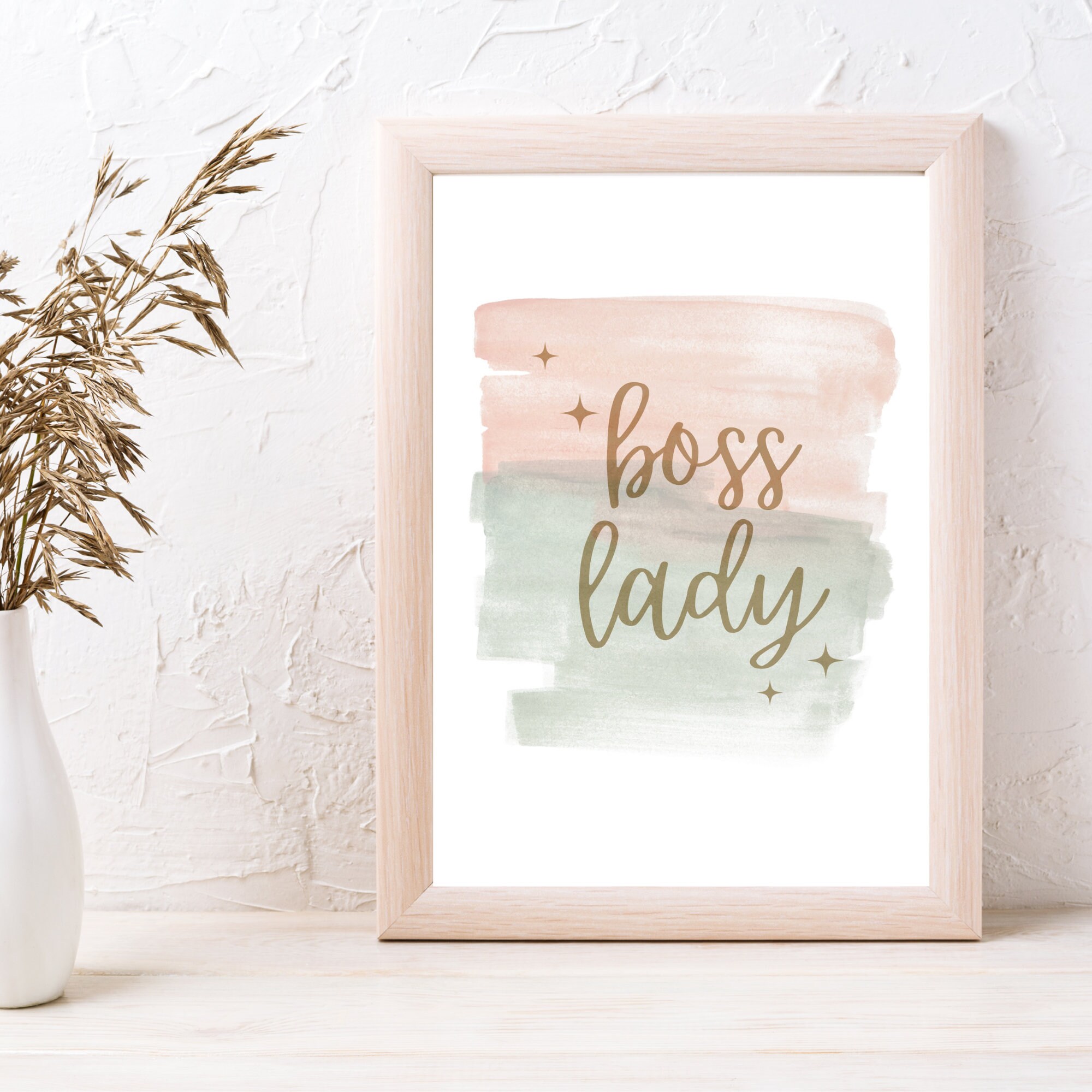 Girl Boss Wall Art Boss Babe Printable Wall Art Girl Boss - Etsy