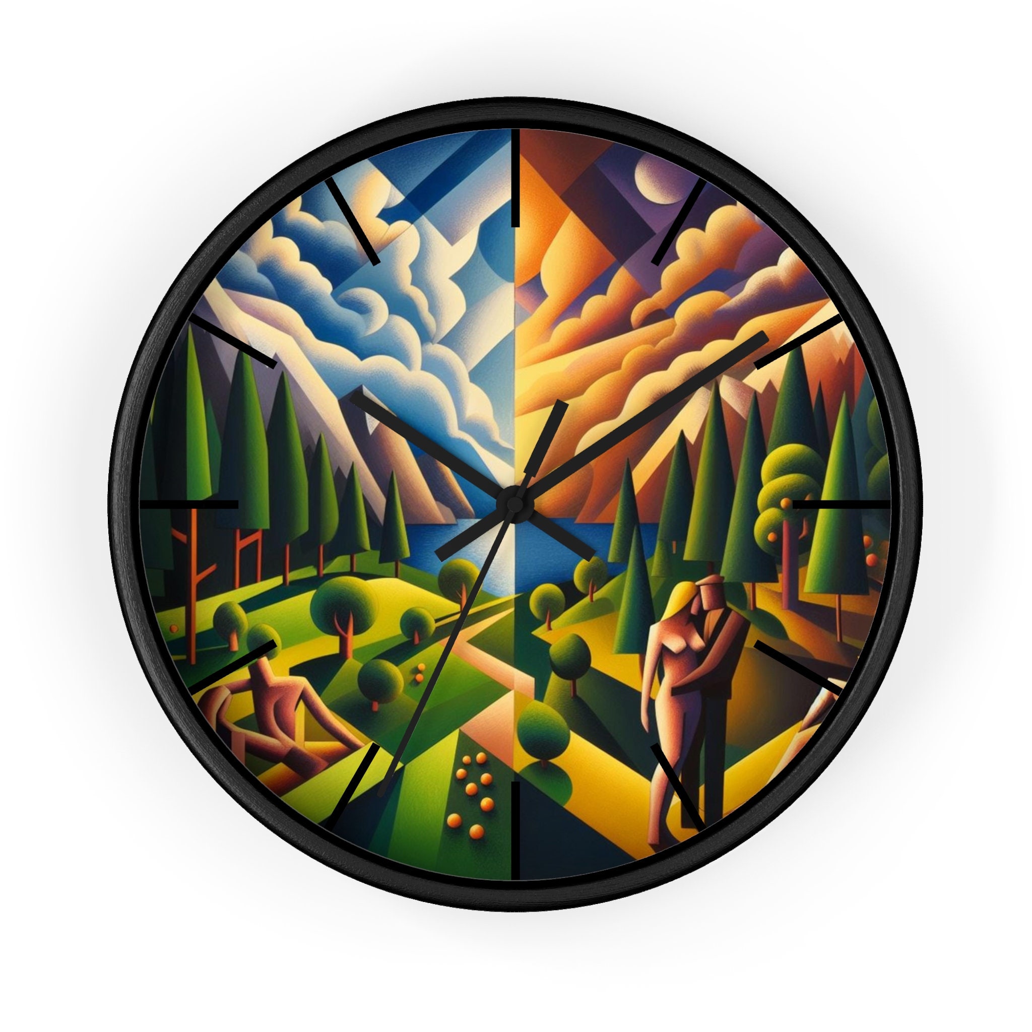 Cubism Style Stylish Wall Clock - Etsy