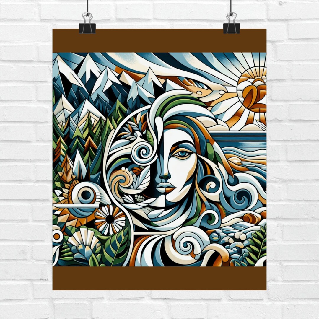 What Life Brings With Cubism Style Matte Vertical Posters - Etsy