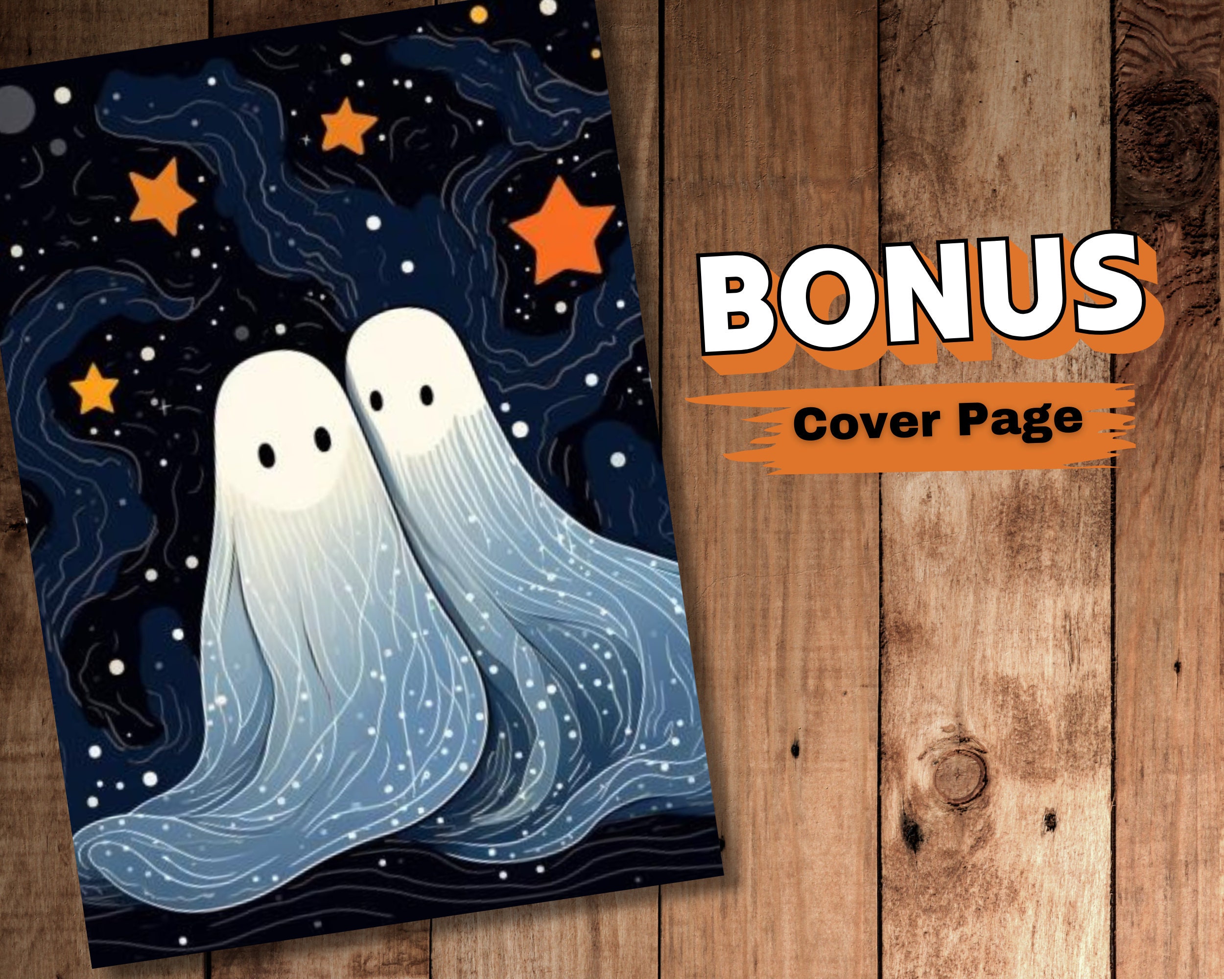 Cute Little Ghost Line Drawing Coloring Book Adults Coloring - Etsy