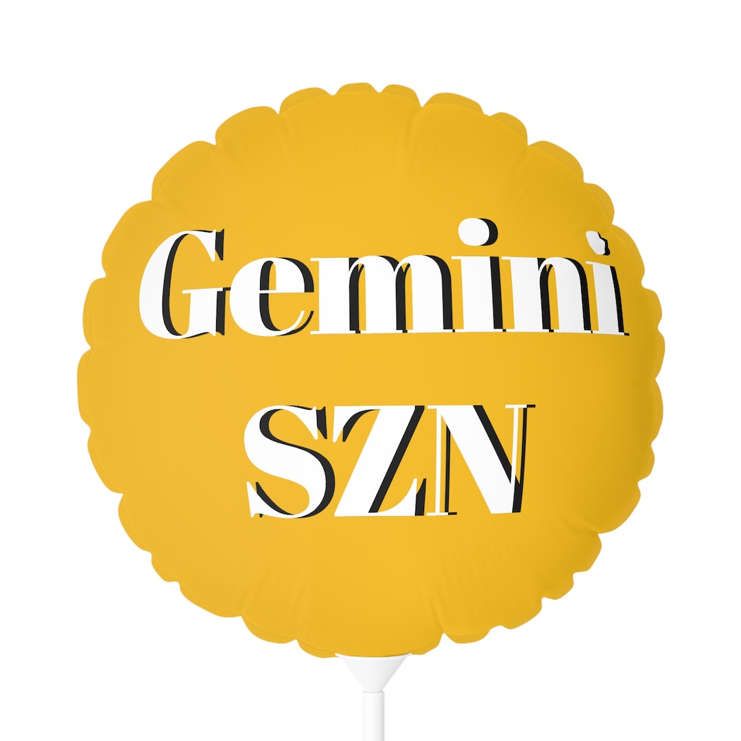 Gemini SZN Balloon round and Heart-shaped 11 - Etsy