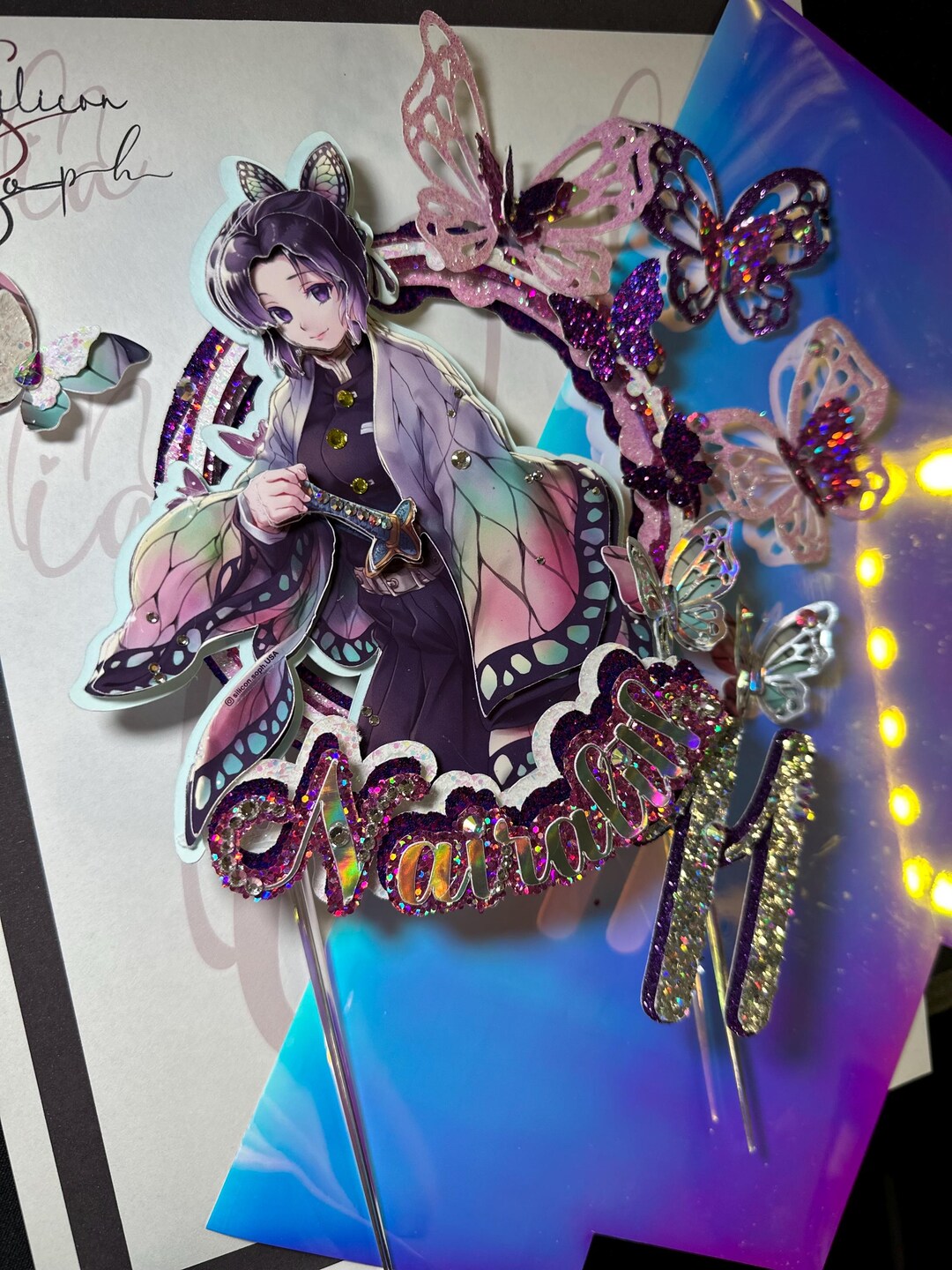 Shinobu Cake Topper - Etsy