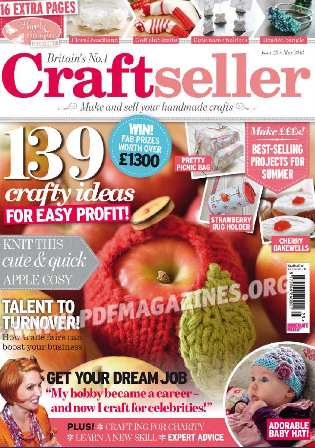 Craftseller-28 Magazine Pdf- Sewing- Knitting -crochet -embroidery -do ...