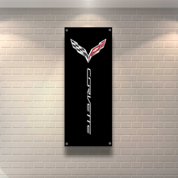 Corvette Vinyl Banner - Etsy