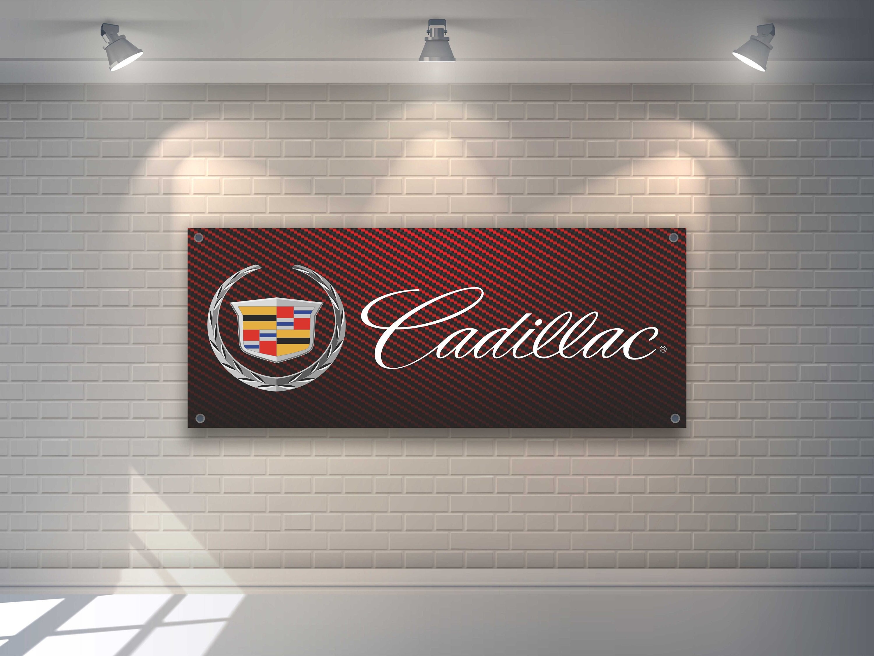 Cadillac Logo Banner Vinyl, Garage Sign,office or Showroom, Flag ...