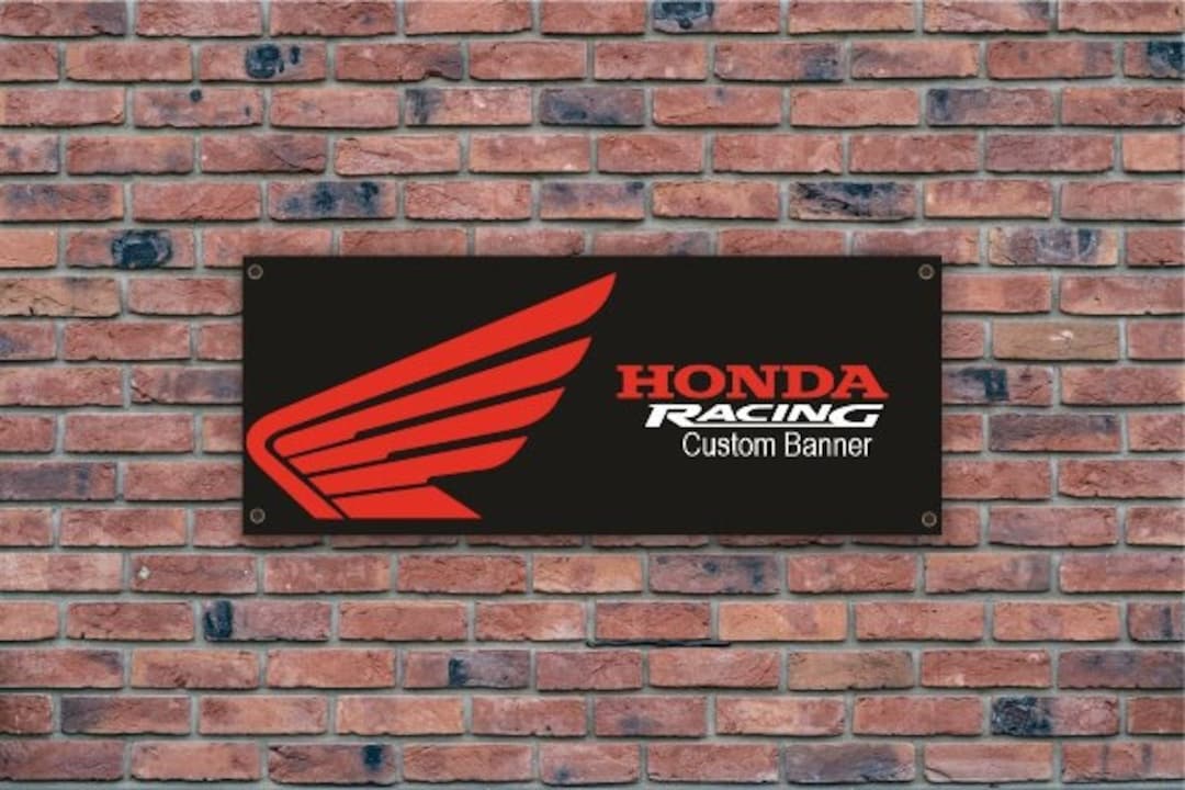 Custom Honda Logo Banner Vinyl, Garage Sign,office or Showroom, Flag ...