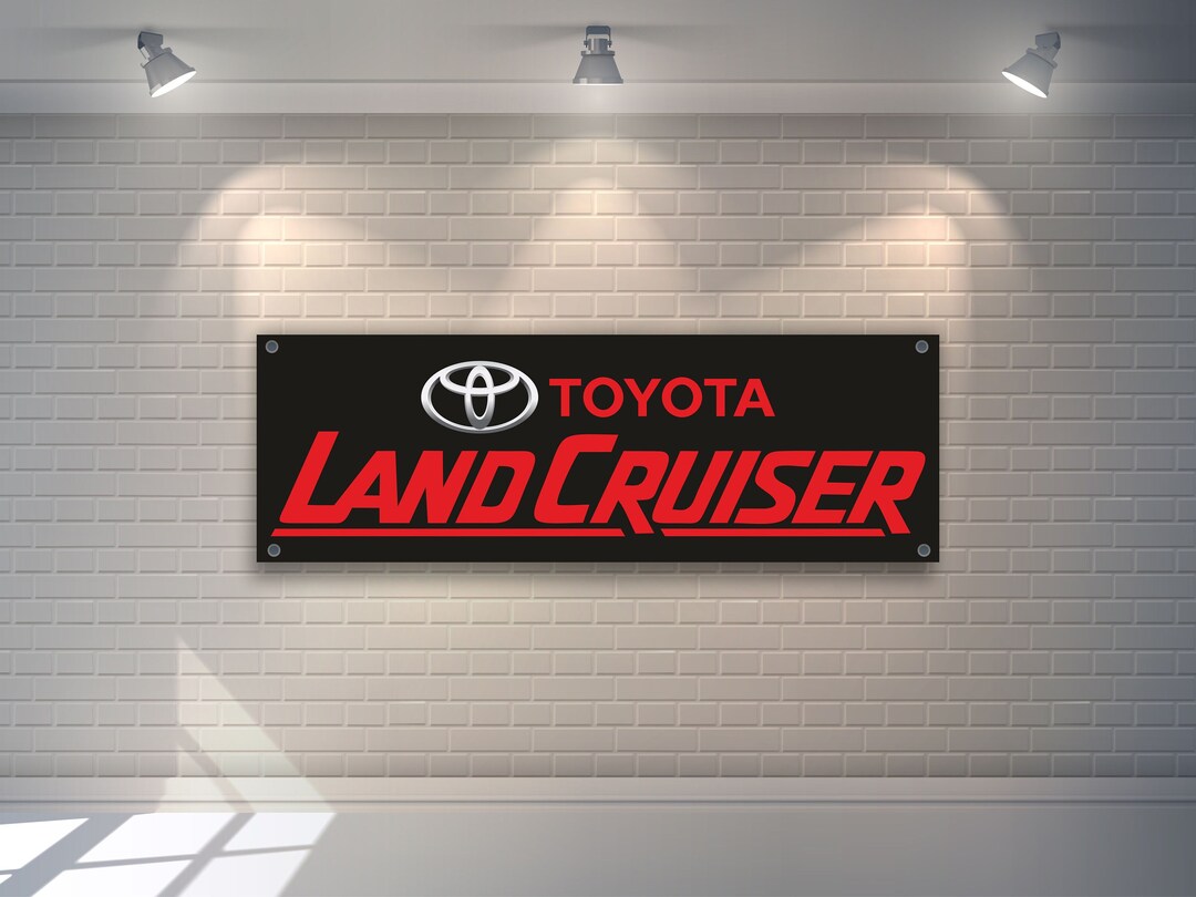 Toyota Logo Banner Vinyl, Garage Sign,office or Showroom, Flag, Racing ...