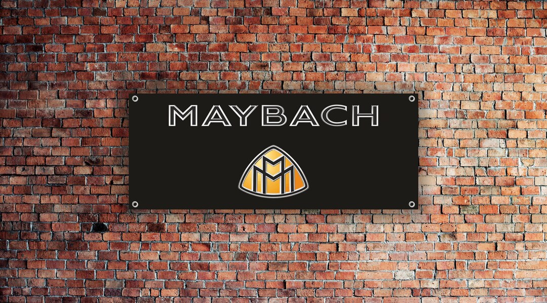 Maybach Logo Banner Vinyl, Garage Sign,office or Showroom, Flag, Racing ...