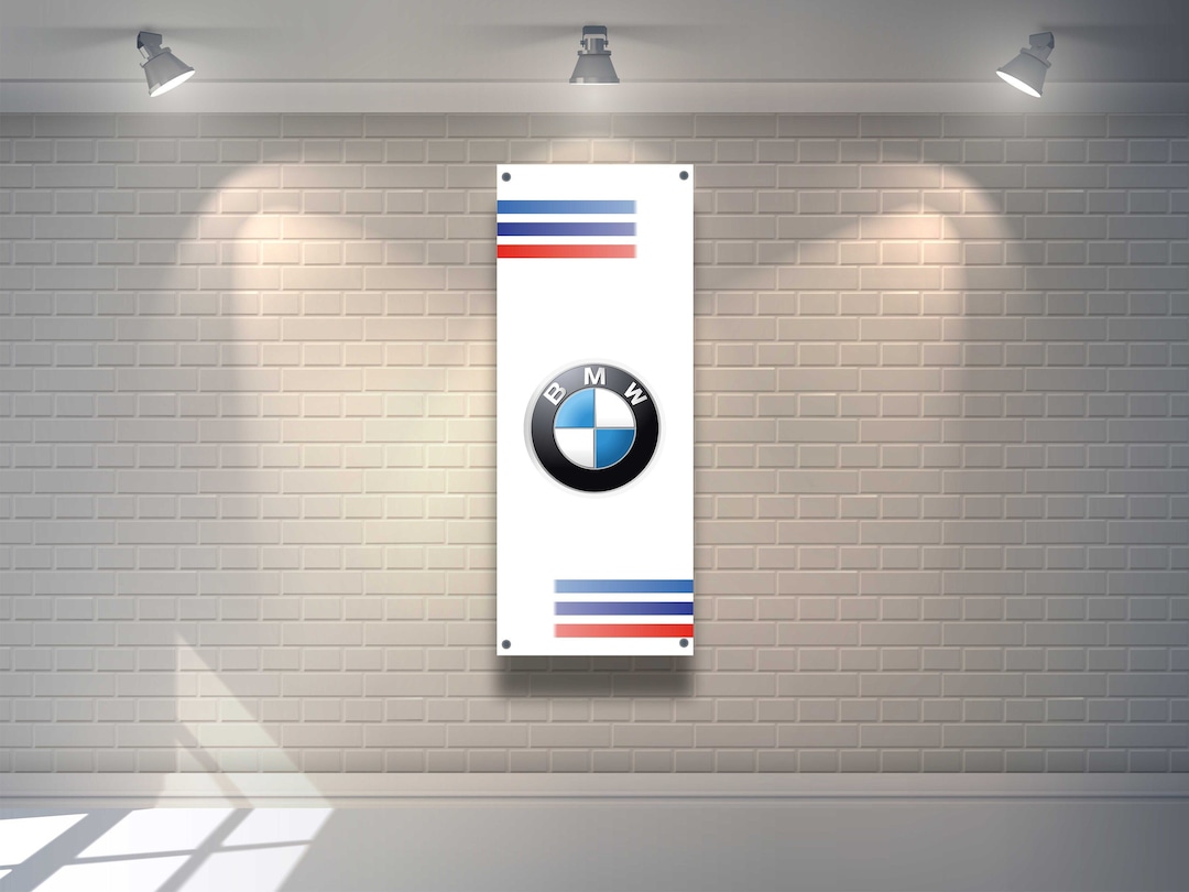 Bmw Logo Banner Vinyl, Garage Sign,office or Showroom, Flag, Racing ...