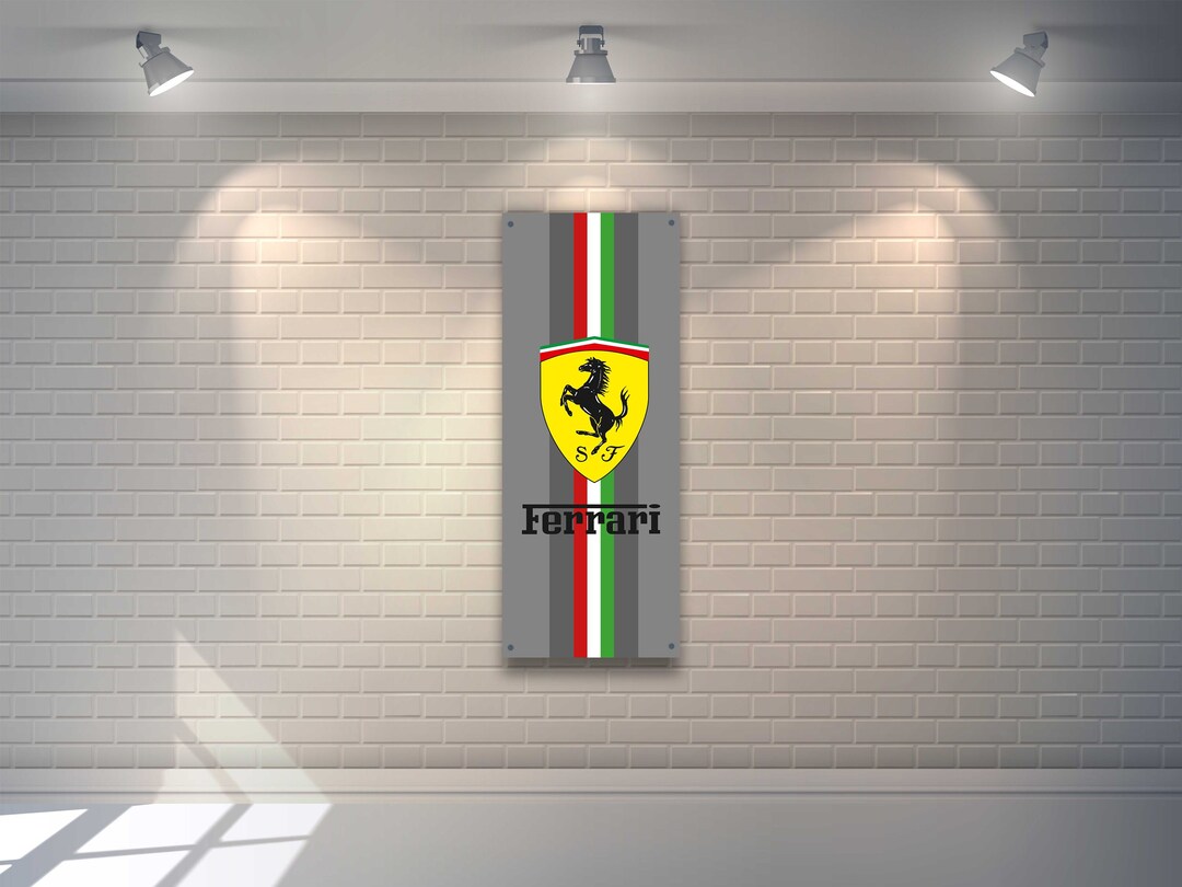 Ferrari Logo Banner Vinyl Garage Signoffice or Showroom - Etsy
