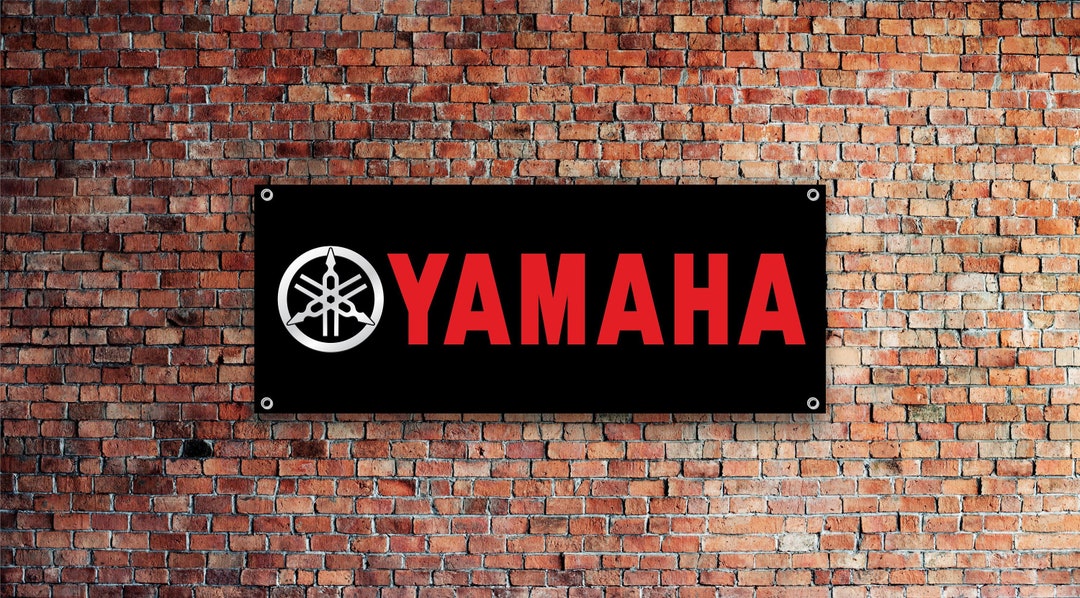 Yamaha Logo Banner Vinyl, Garage Sign,office or Showroom, Flag, Racing ...