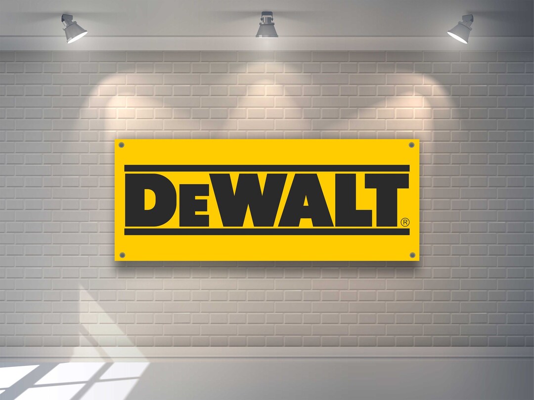 Dewalt Logo Banner Vinyl, Garage Sign,office or Showroom, Flag, Racing ...
