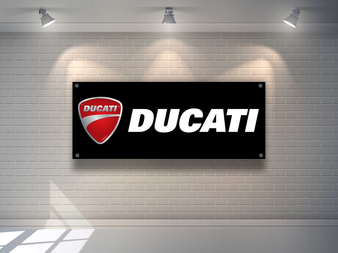 Ducati Logo Banner Vinyl Garage Signoffice or Showroom - Etsy