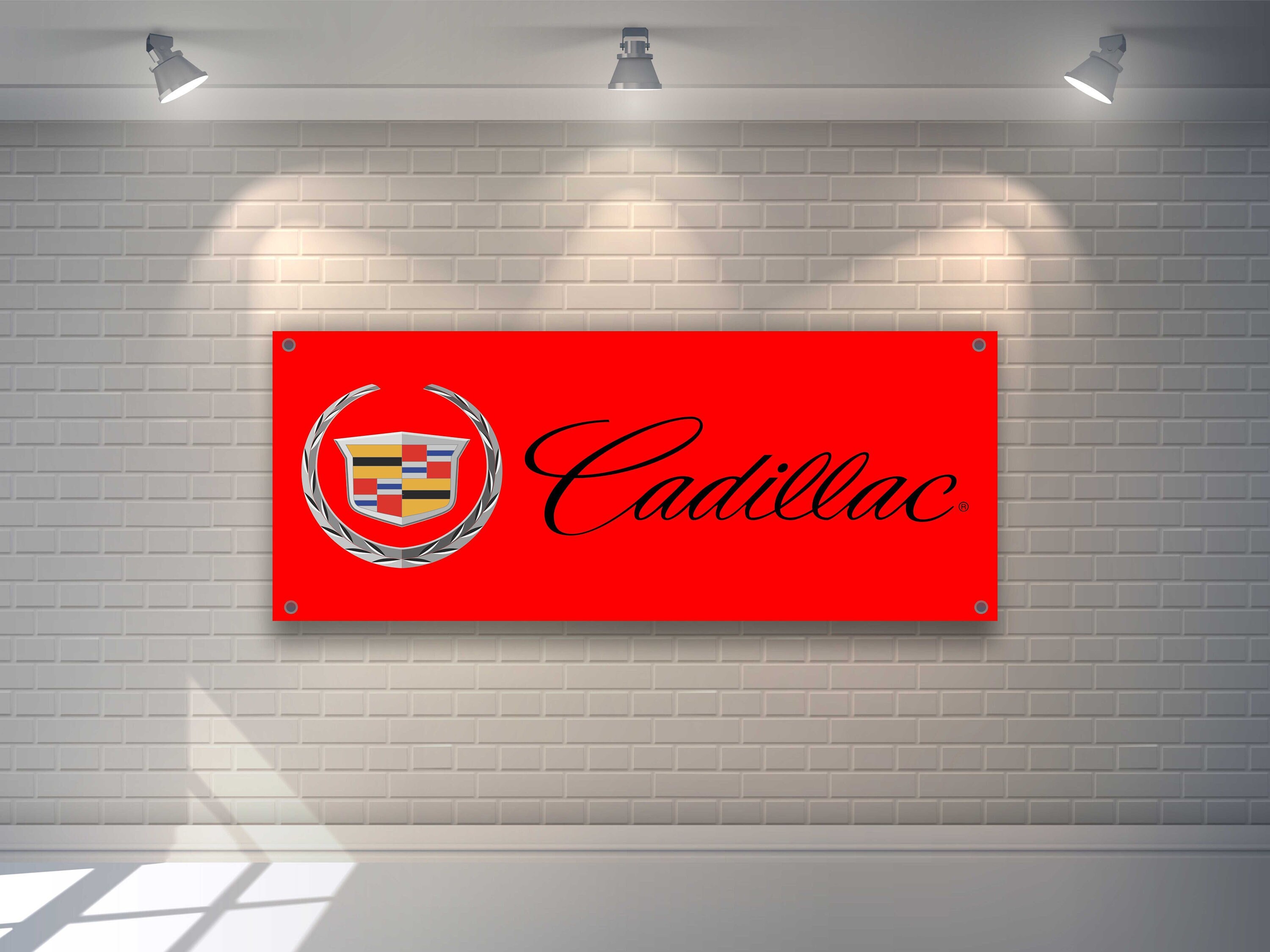 Cadillac Logo Banner Vinyl, Garage Sign,office or Showroom, Flag ...