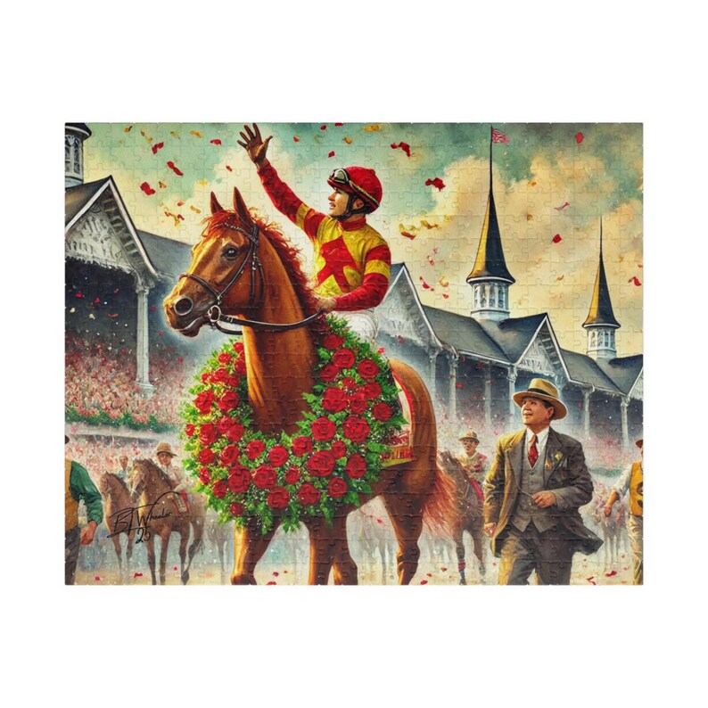Victory Lap: Kentucky Derby 2024 Jigsaw Puzzle - Majestic Racehorse ...
