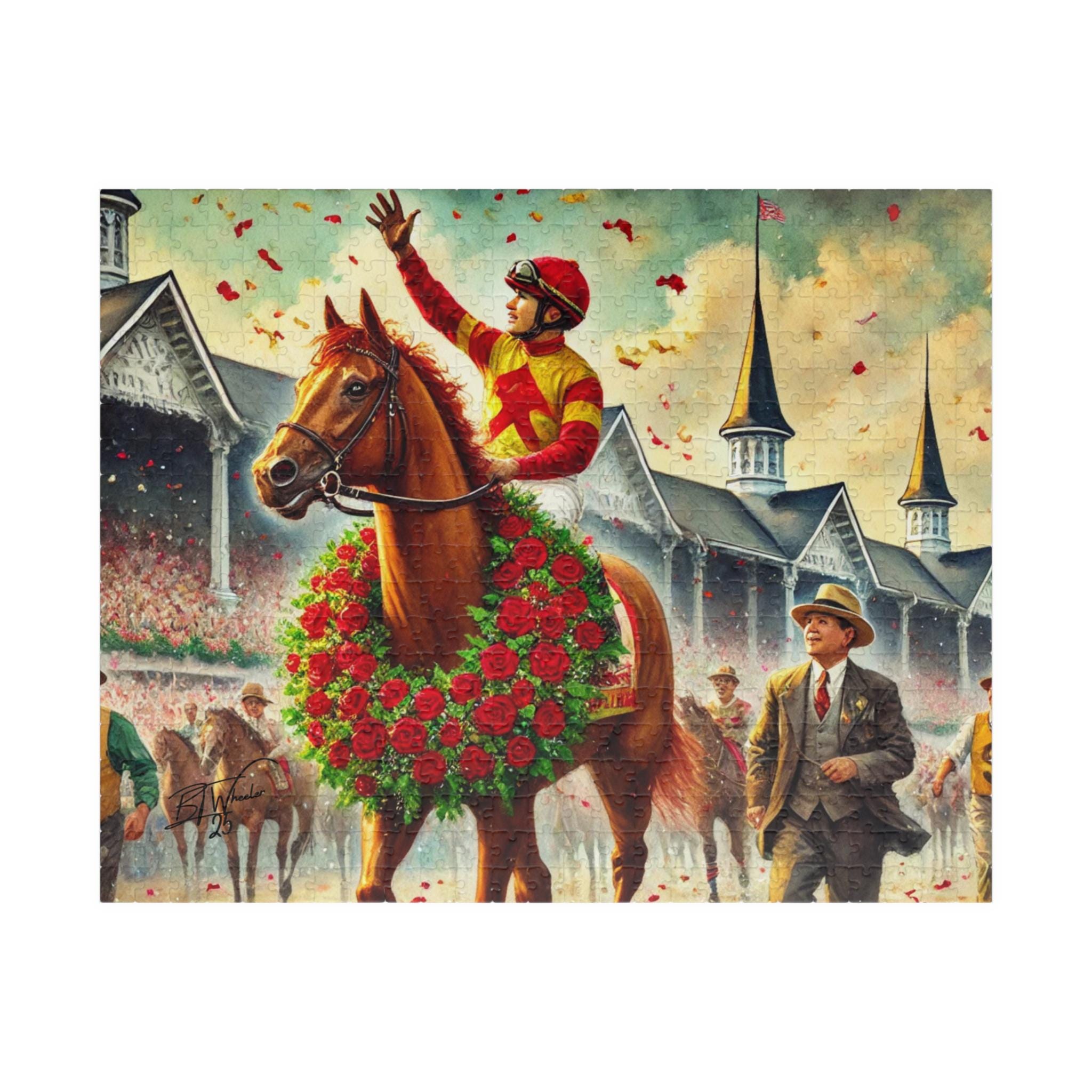 Victory Lap: Kentucky Derby 2024 Jigsaw Puzzle - Majestic Racehorse ...