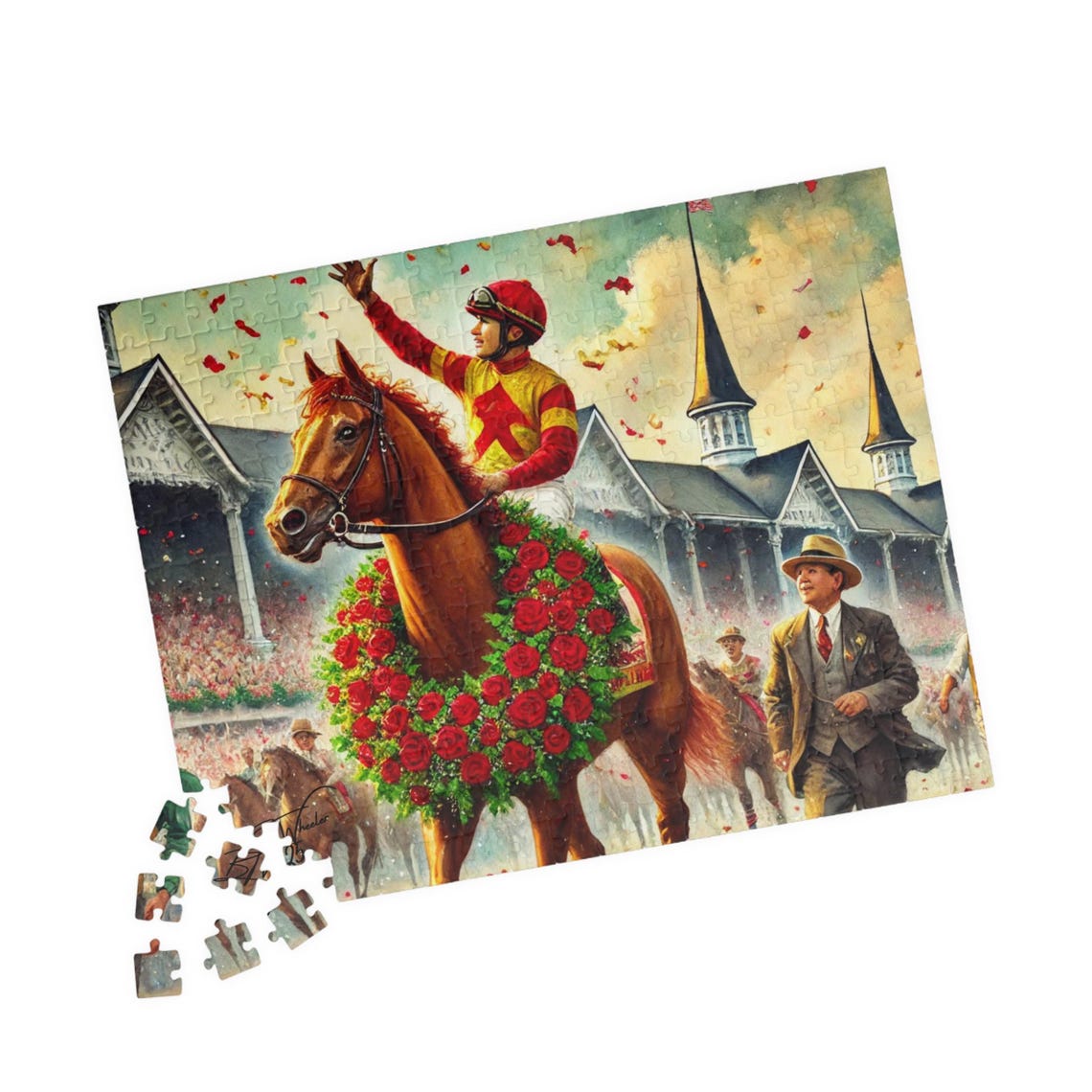 Victory Lap: Kentucky Derby 2024 Jigsaw Puzzle - Majestic Racehorse ...