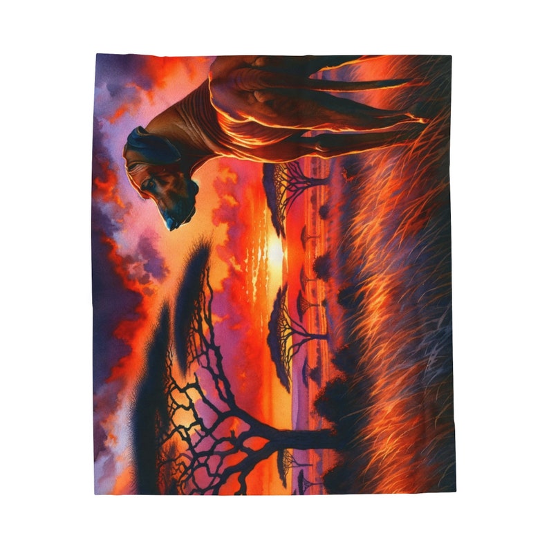 Rhodesian Ridgeback Savannah Watch Velveteen Plush Blanket - Etsy