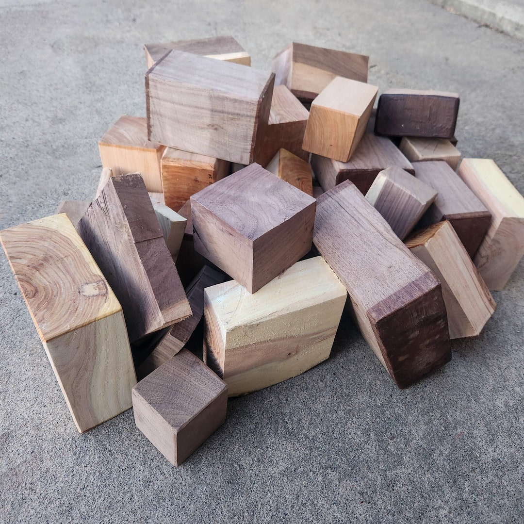 Hardwood Scrap Turning Blanks, Cut Offs, 18-20 Lbs. All Sizes, Black ...