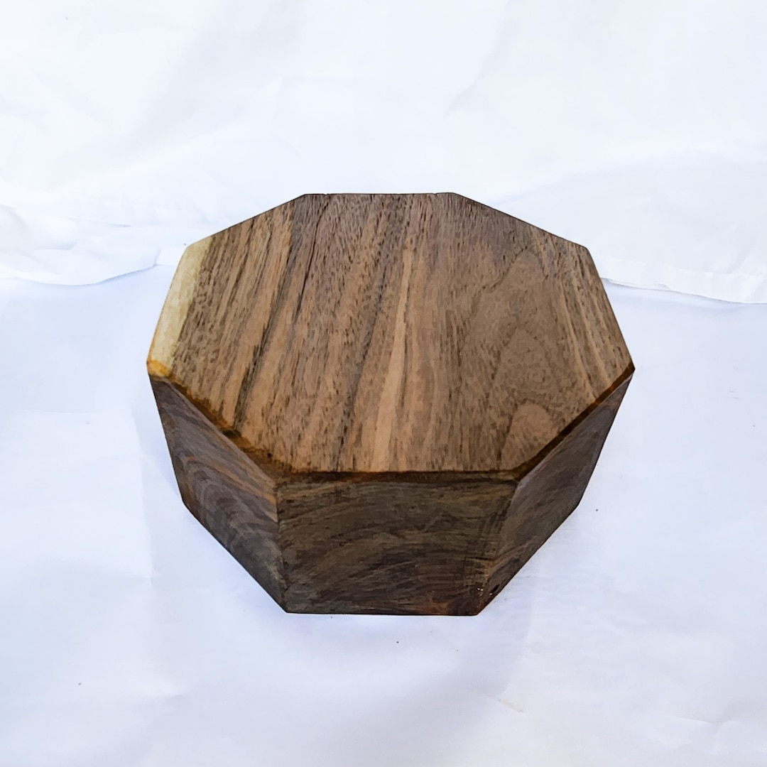 6"×6"×3" American Black Walnut Octagon Bowl Blank/ Wood Turning/ DIY ...