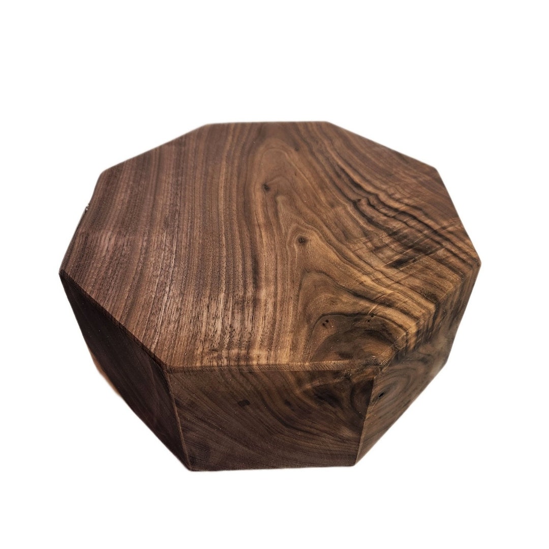 10"×10"× 4" Large Black Walnut Octagon Block/platter Blank, Planed ...
