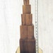 Set of 5 American Black Walnut Solid Wood Blocks. Includes a 6", 5", 4 ...
