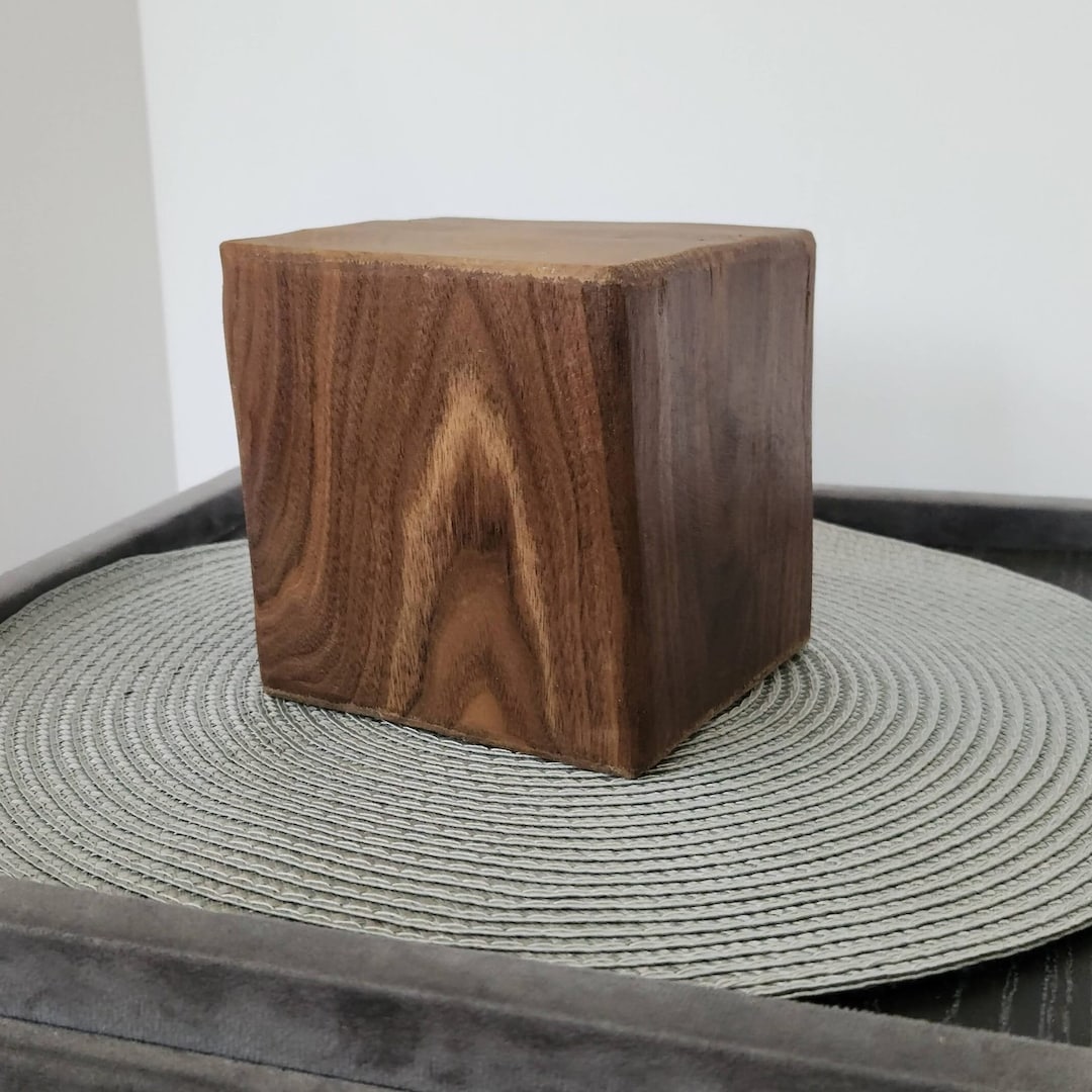 5 Inch Solid Black Walnut Heartwood Block/ Turning Blank - Etsy