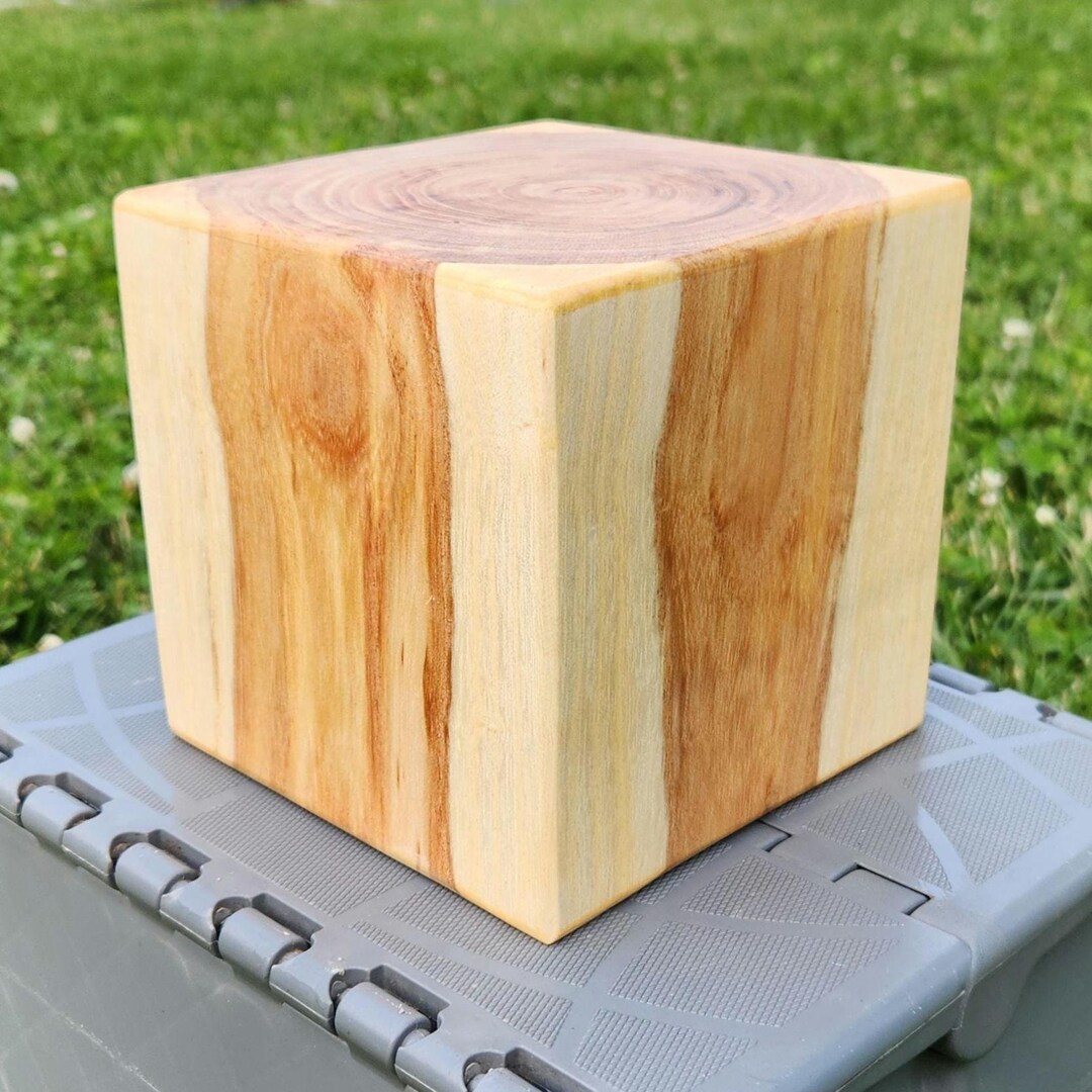 5"x 5"x 5" Honey Locust Wood Block / Blank /wood Turning / DIY Projects ...