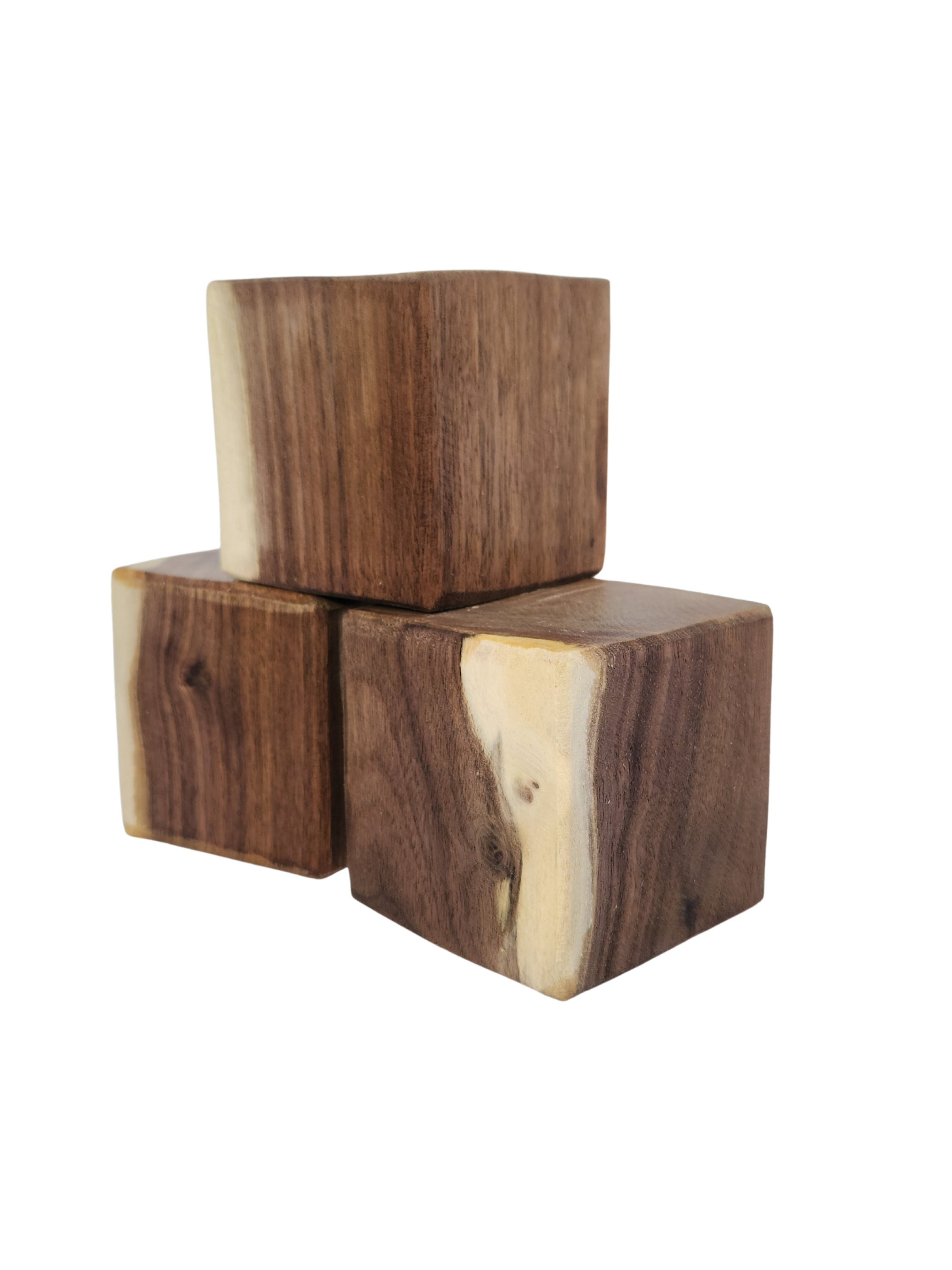 3x 3x 3 American Black Walnut Wood Blocks / - Etsy