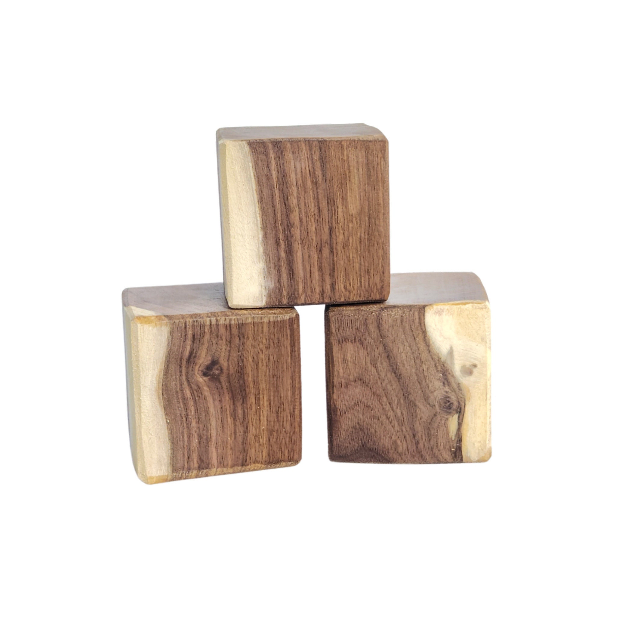 3x 3x 3 American Black Walnut Wood Blocks / - Etsy