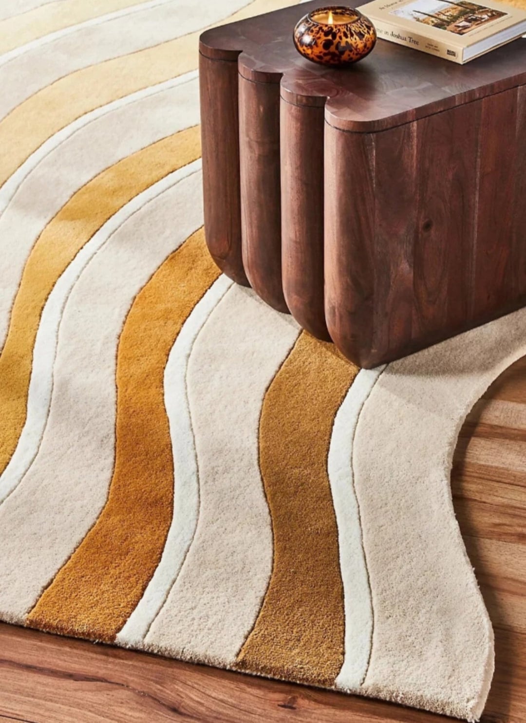 Premium Floral Wool Area Rug Modern Handmade Soft and Durable Rug ...