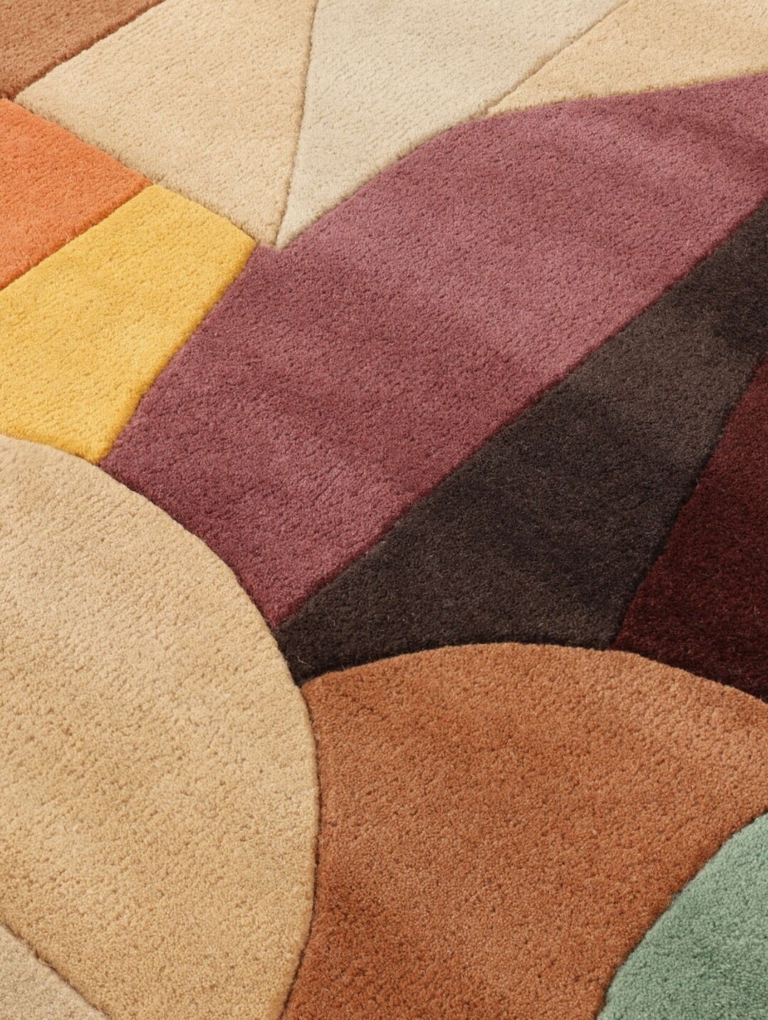 Modern Abstract Irregular Shape Wool Premium Hand Tufted Rug for Living ...