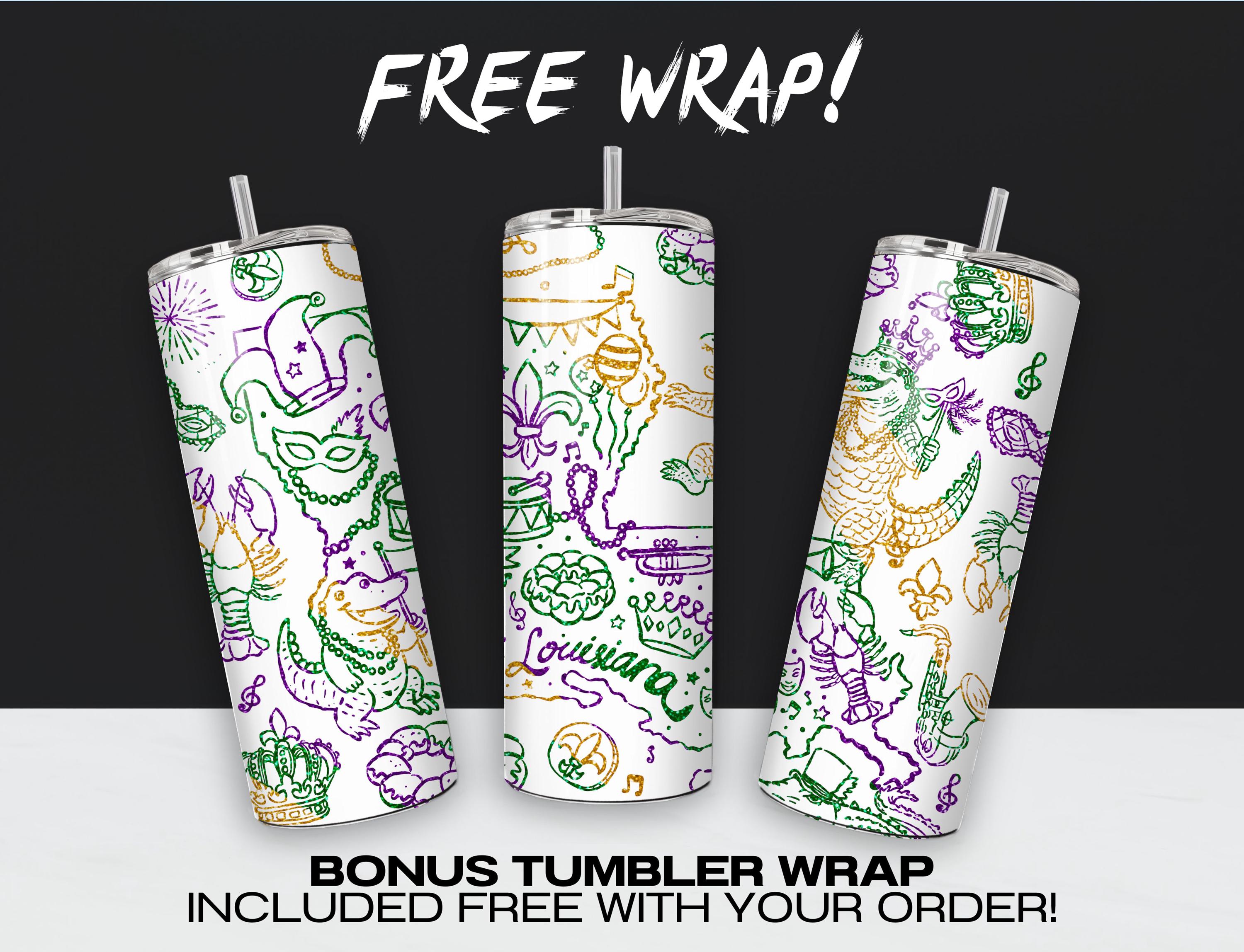 La Weezy Ana Mardi Gras Tumbler Wrap PNG, Fat Tuesday, LA Festival ...