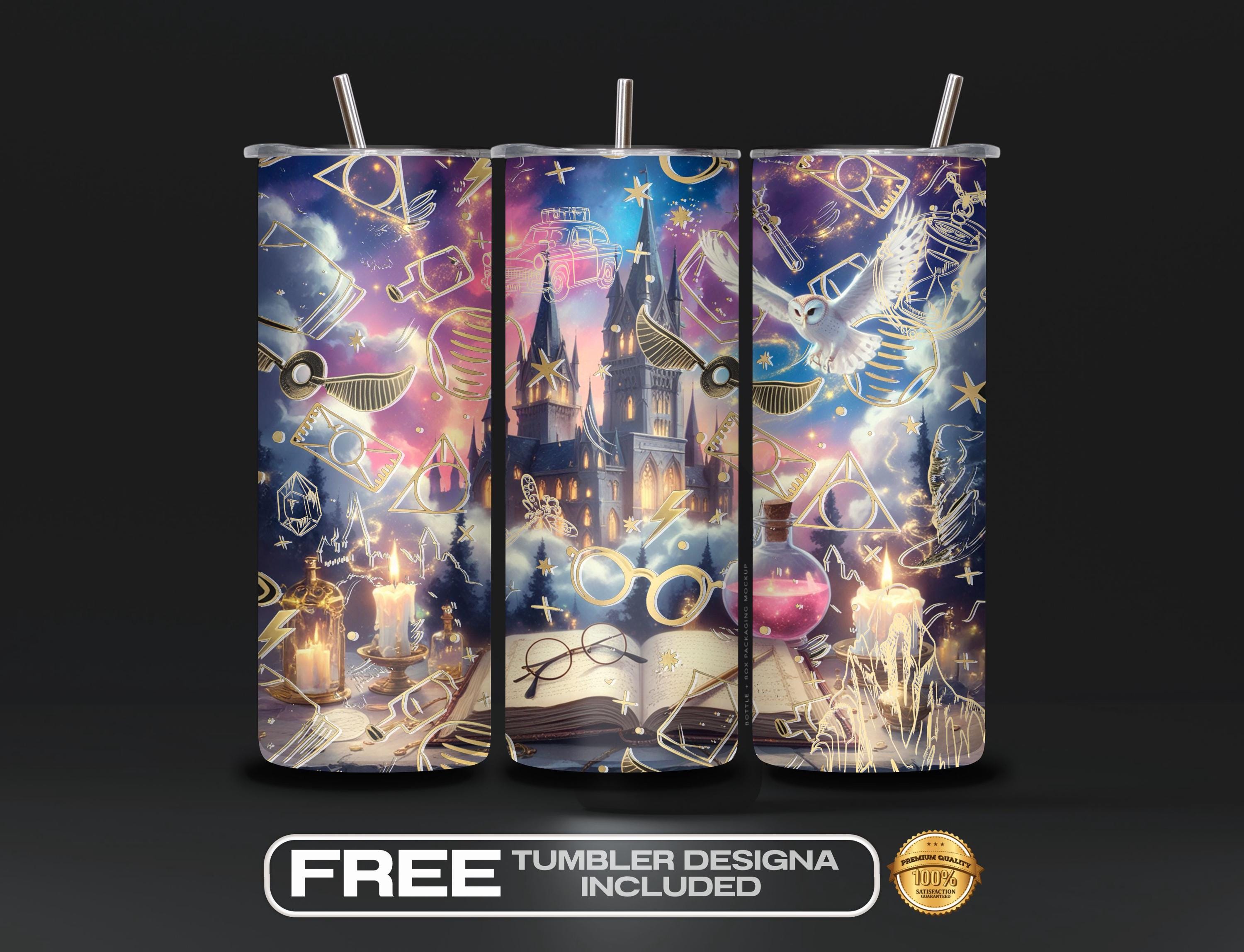 Wizard World Tumbler Wrap PNG, Fantasy Magic Wizard School Sublimation ...