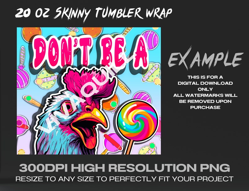 Don't Be A Cock Sucker Tumbler Wrap, 20oz Skinny Tumbler Wrap ...