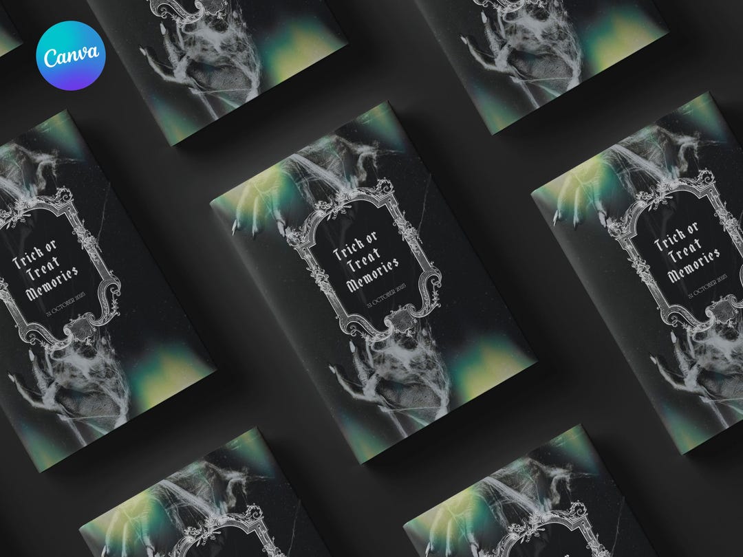 Gothic Romance Photobook Template: Dark Academia Wedding Album (canva ...