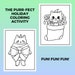 Christmas Cat Coloring Pages Cute Coloring Pages for Kids Kitty Cat ...