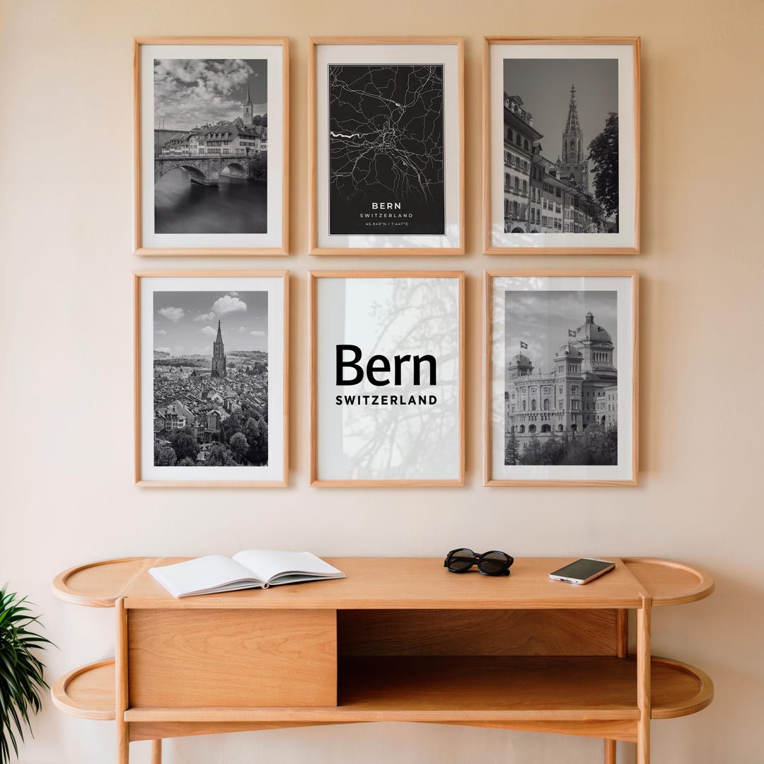 Bern Poster,bern Print,bern Wall Art,bern Decor,bern Map,switzerland - Etsy