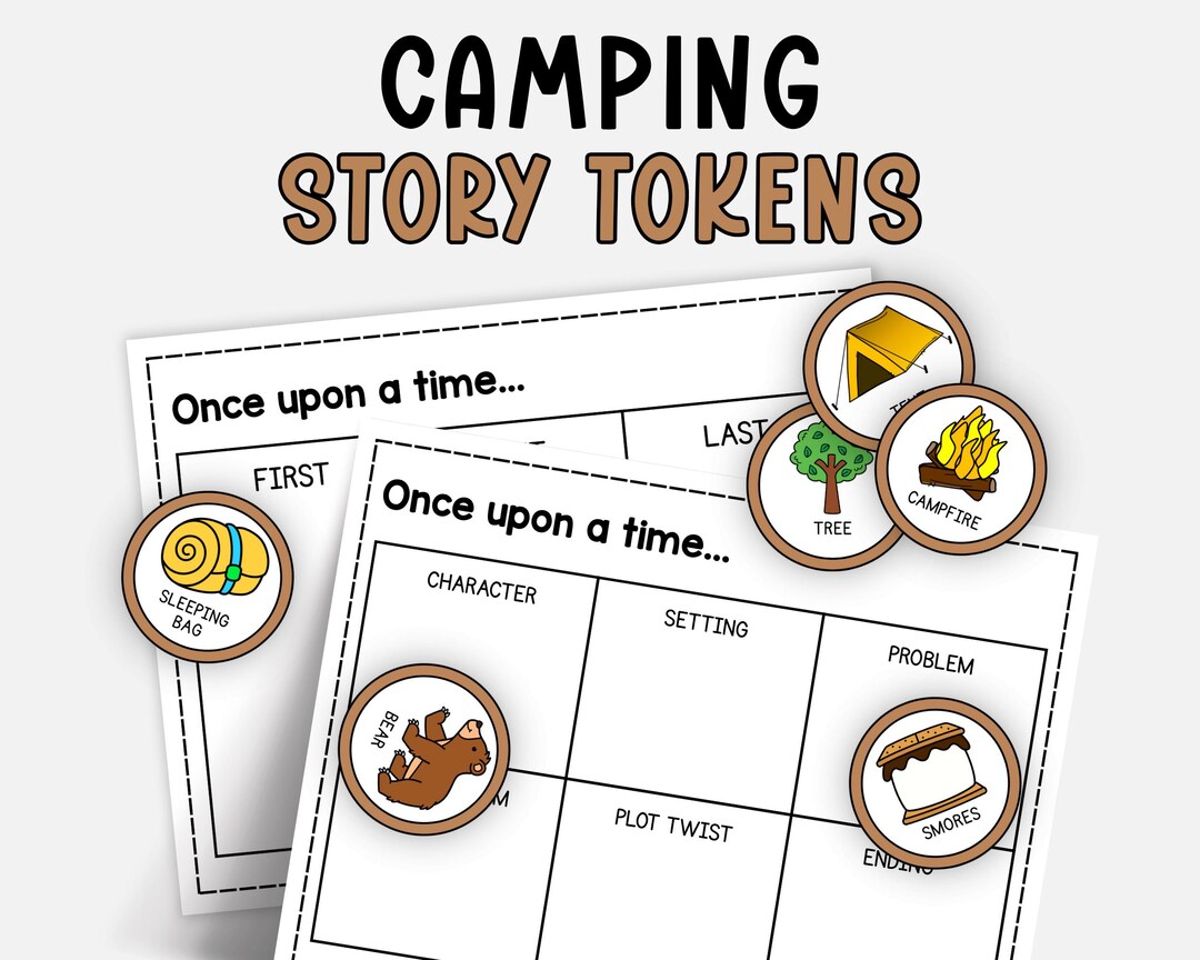 Summer Camping Storytelling Game, Camp Story Starters, Kids Creative ...