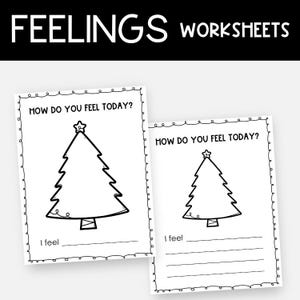 Christmas Tree Feelings Check in Chart, Emotions SEL Flashcards ...