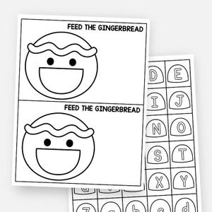 Feed the Gingerbread, Christmas Sensory Bin Cards, Preschool Sensory ...