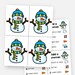Build a Snowman, 16 Winter Sensory Bin Recipe Cards, Holiday Preschool ...