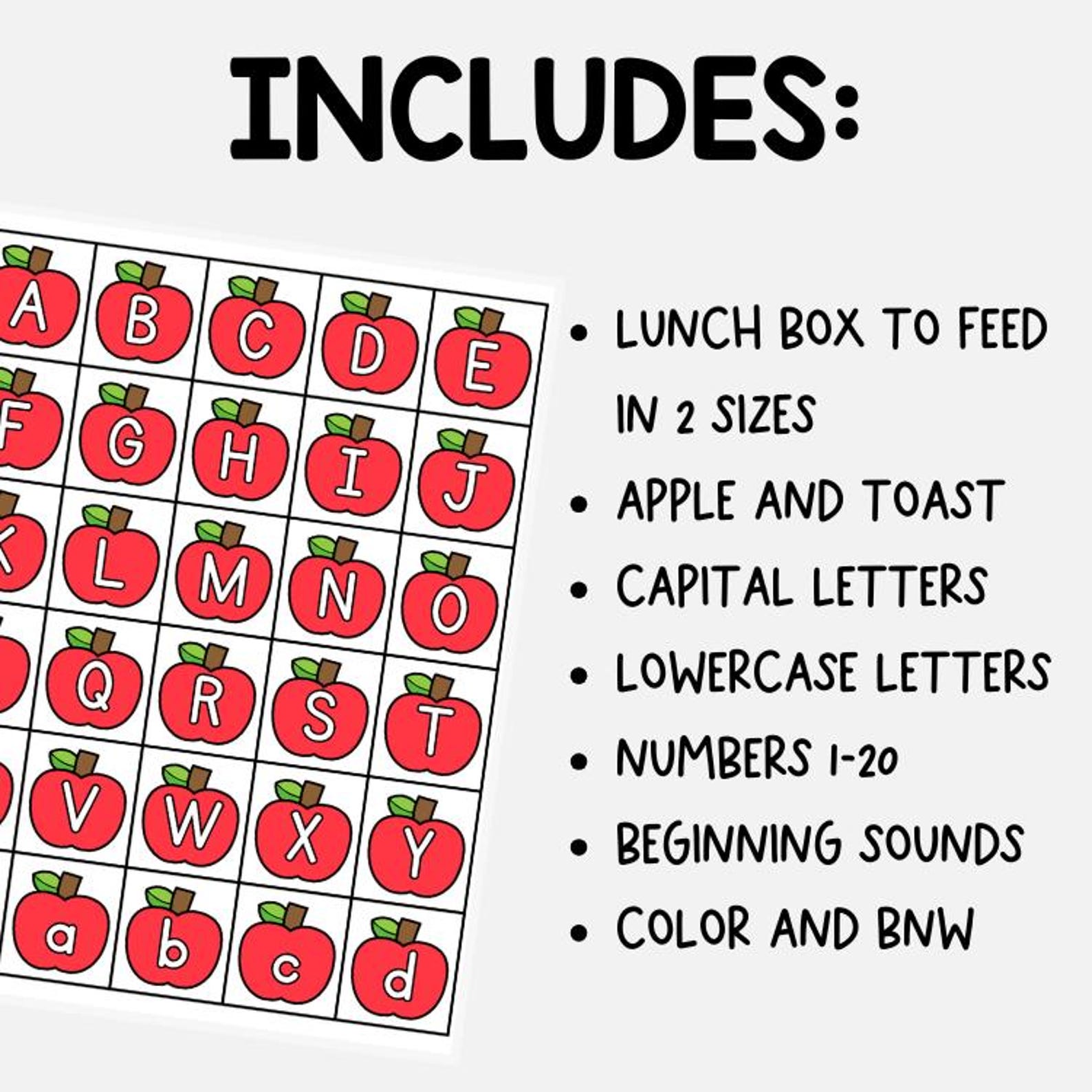 Feed the Lunch Box, Preschool Sensory Bin Cards, Printable Pet Feeding ...
