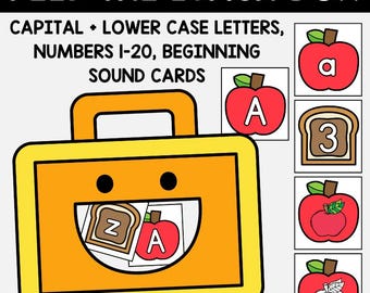Feed the Lunch Box, Preschool Sensory Bin Cards, Printable Pet Feeding ...