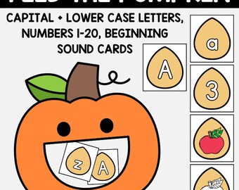 Feed the Squirrel, Preschool Sensory Bin Cards, Fall Sensory Play ...