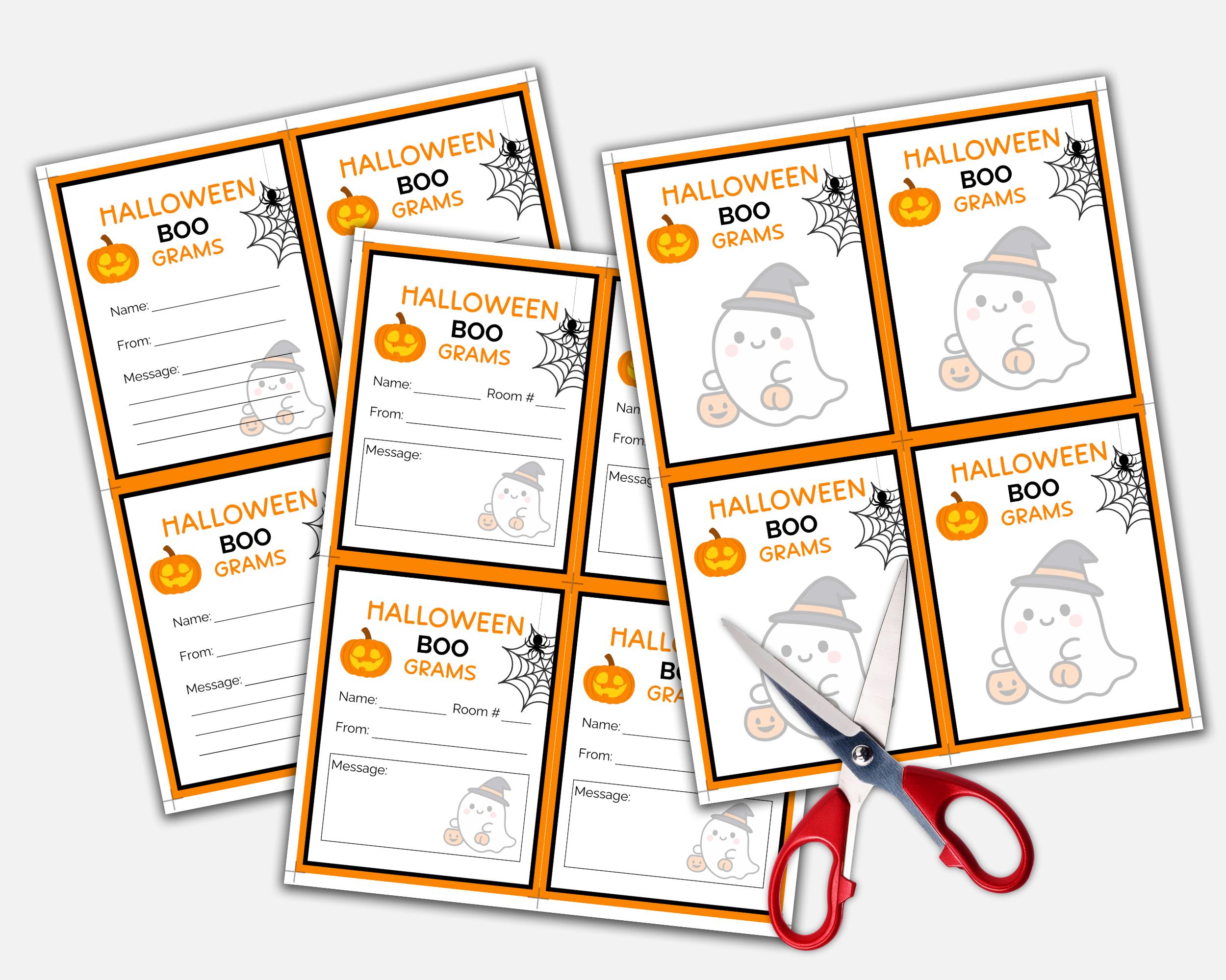 Boo Gram, Editable Halloween Candy Grams PTA PTO Printable Flyer ...