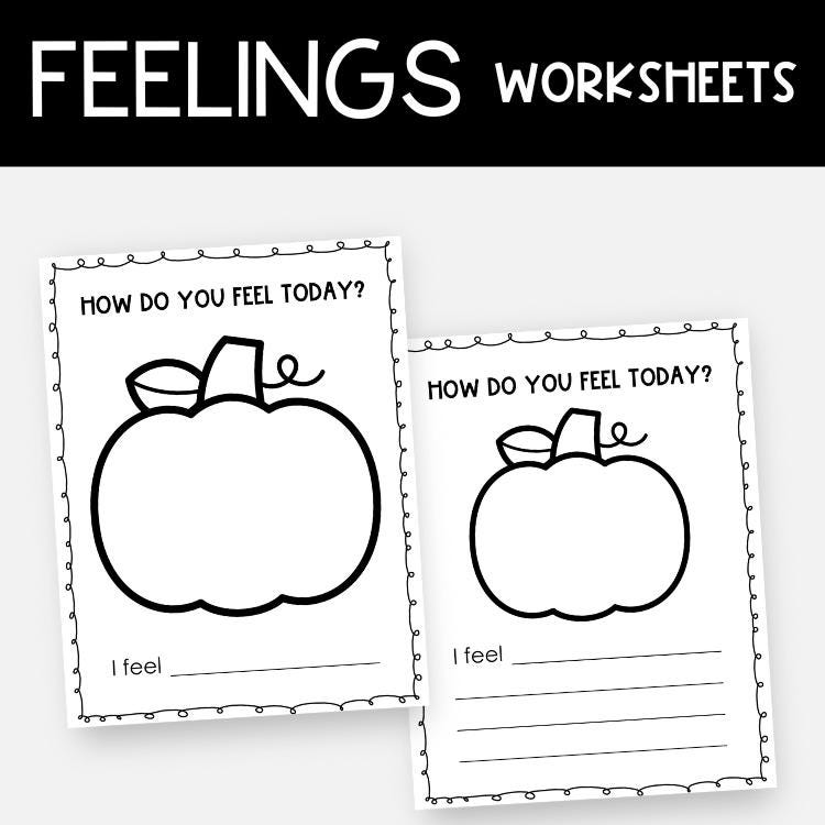 Pumpkin Feelings Check in Chart, Fall Emotions SEL Flashcards ...